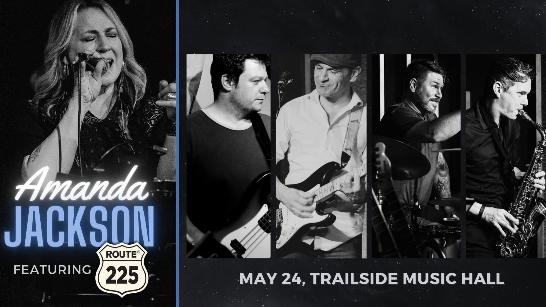 Amanda Jackson w/ Route 225 - May 24th - $35 - Doors 6:30 PM - 19+